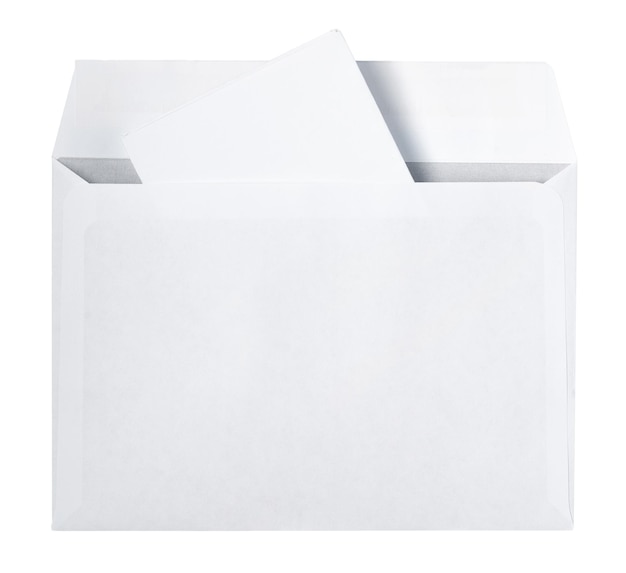 Premium Photo | Blank envelope isolated on white background Premium Photo | Blank envelope isolated on white background