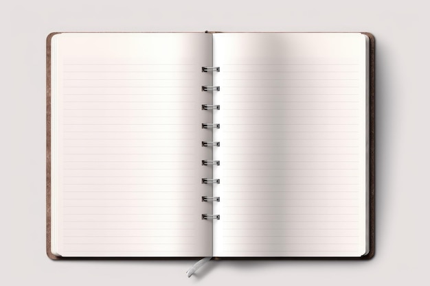 Premium AI Image | Blank open notebook isolated Premium AI Image | Blank open notebook isolated