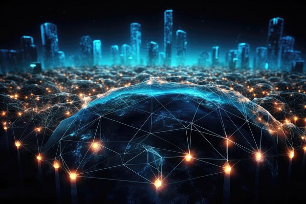 Premium Photo | Blockchain Technology Connecting Global Businesses Premium Photo | Blockchain Technology Connecting Global Businesses