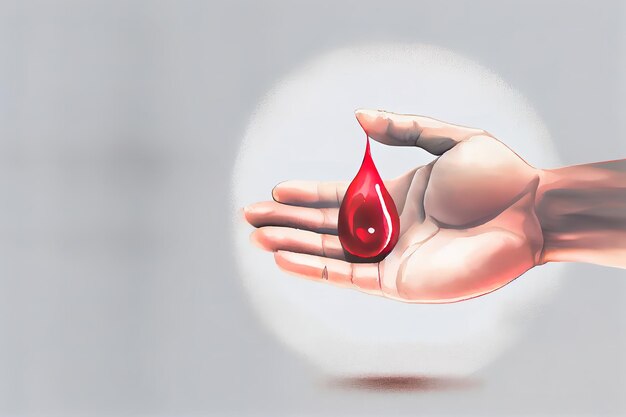 Premium Photo | Blood donation Human hand holding blood drop symbol on ... Premium Photo | Blood donation Human hand holding blood drop symbol on ...