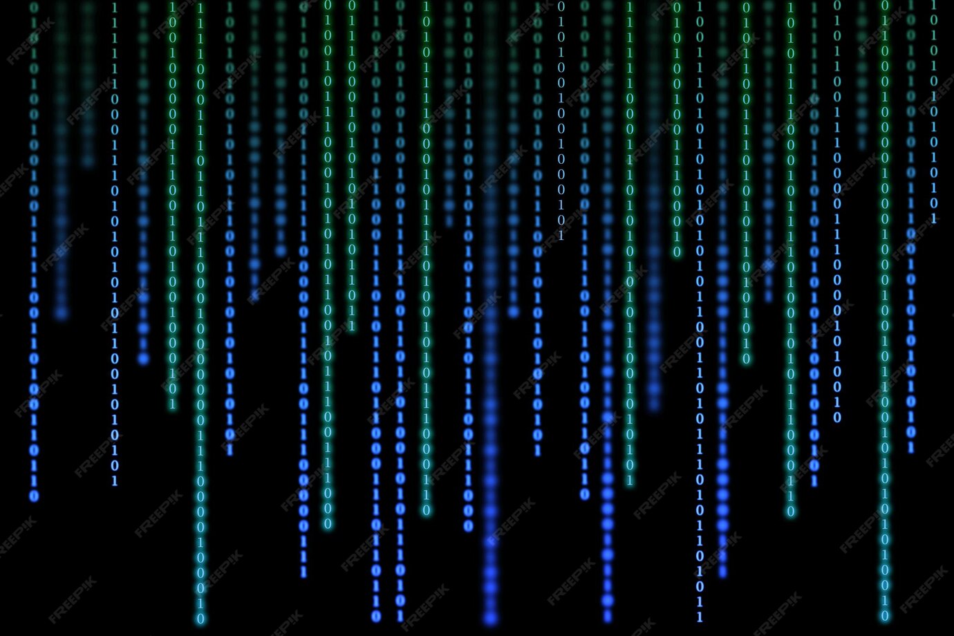 Premium Photo | Blue matrix background of binary numbers Matrix of ...