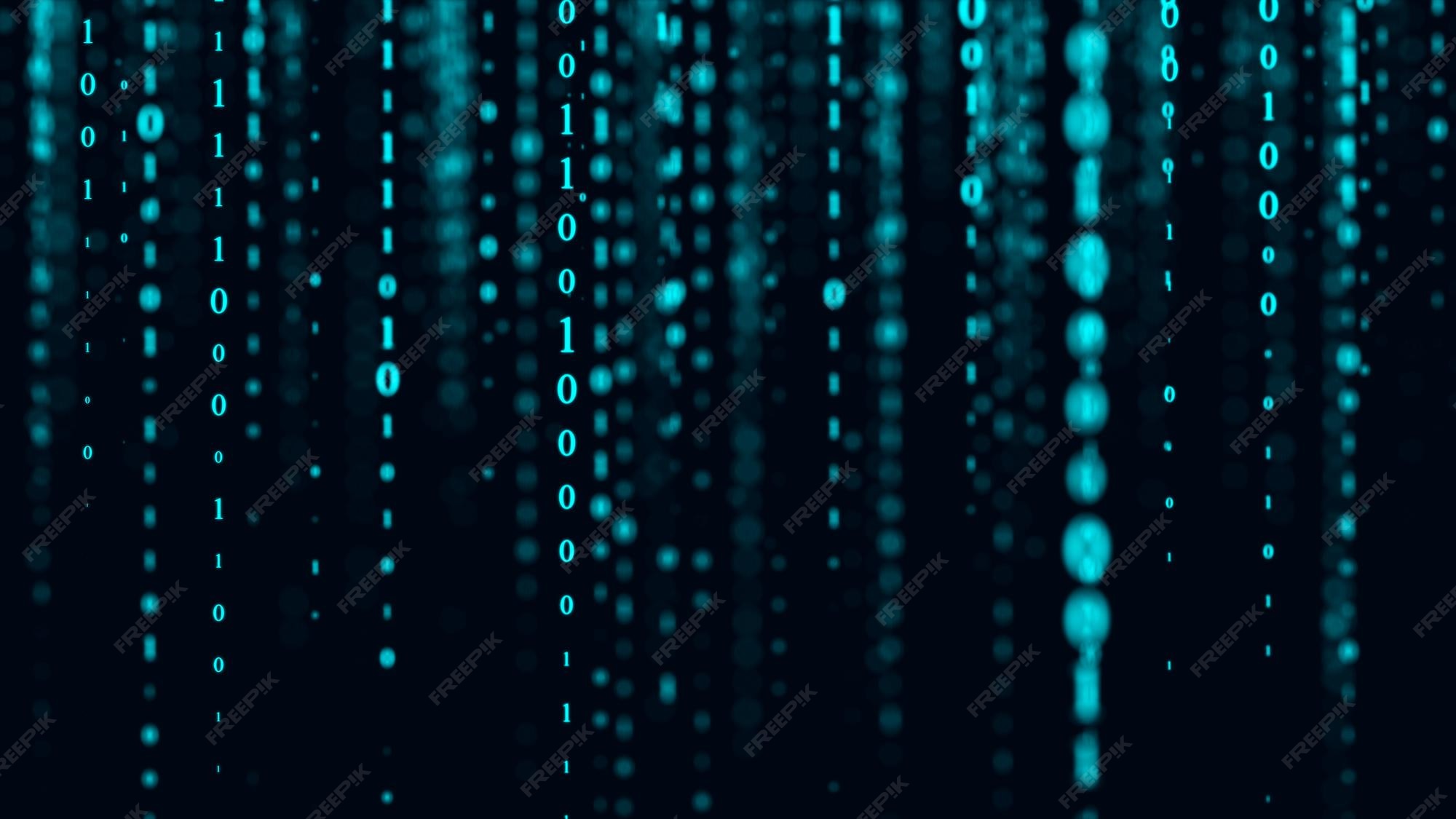 Premium Photo | Blue matrix background technology stream binary code digital illustration ...