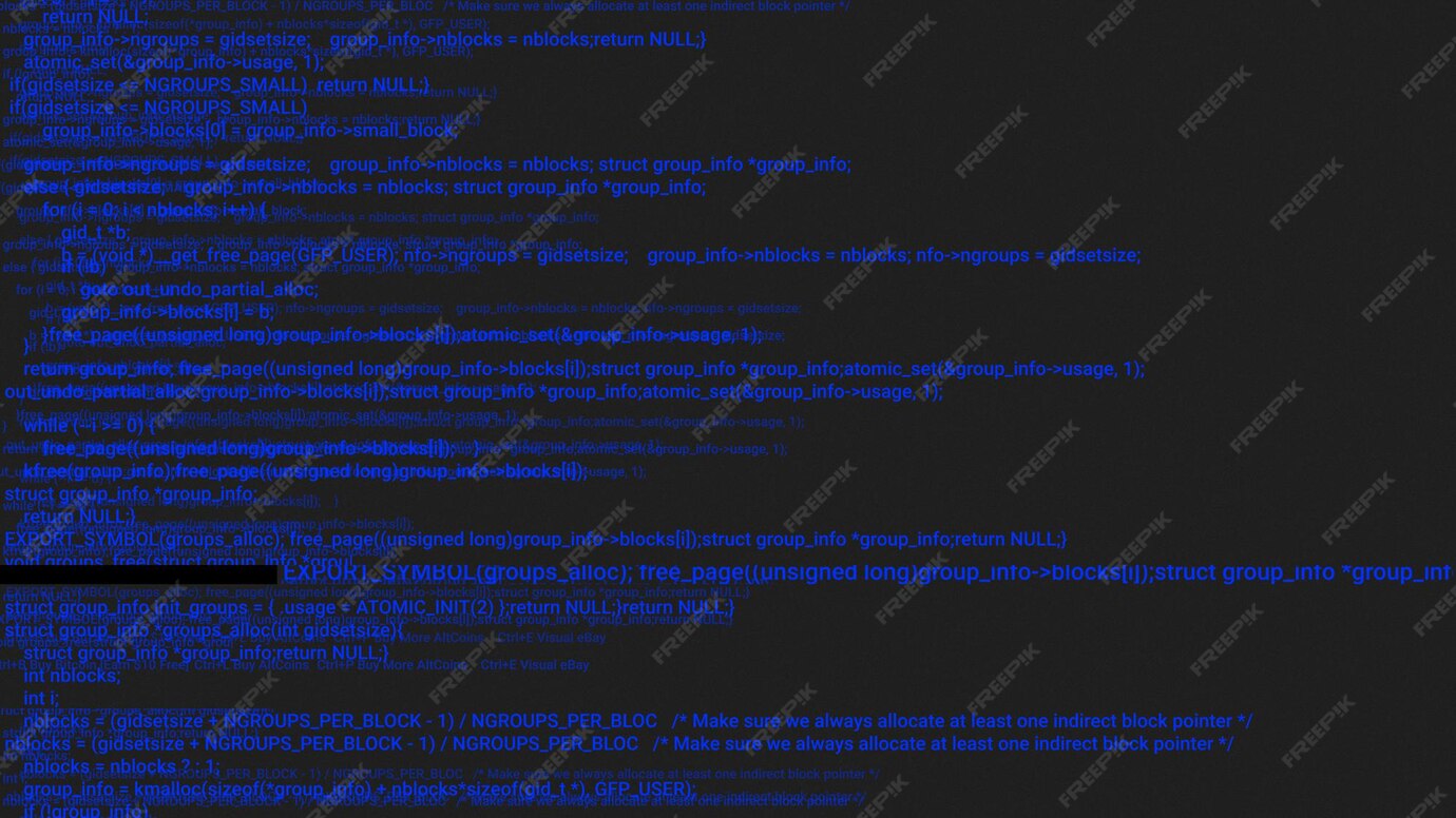 Premium Photo | Blue screen coding hacker concept animation with glitch programming code typing ...