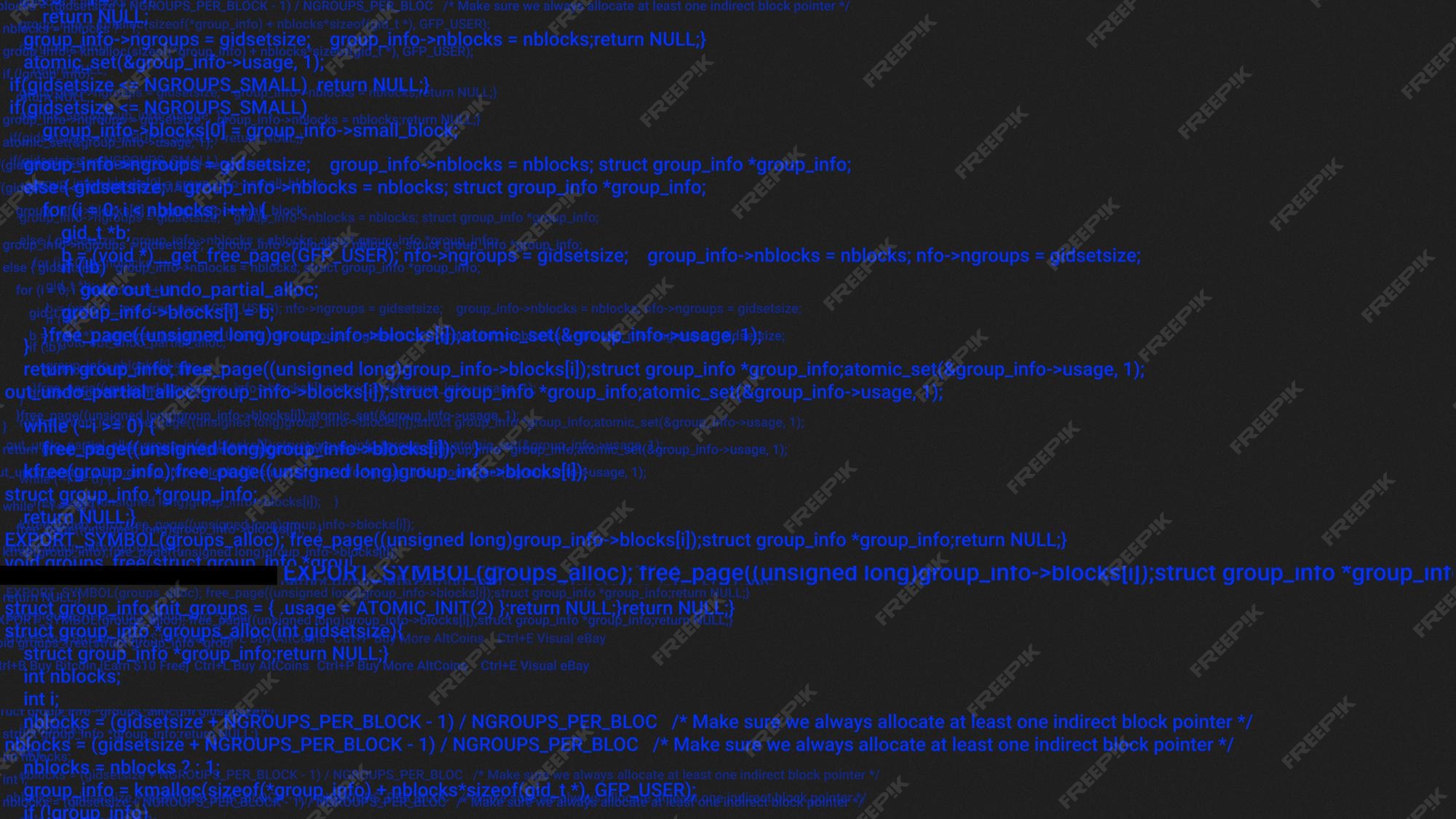 Premium Photo | Blue screen coding hacker concept animation with glitch ...