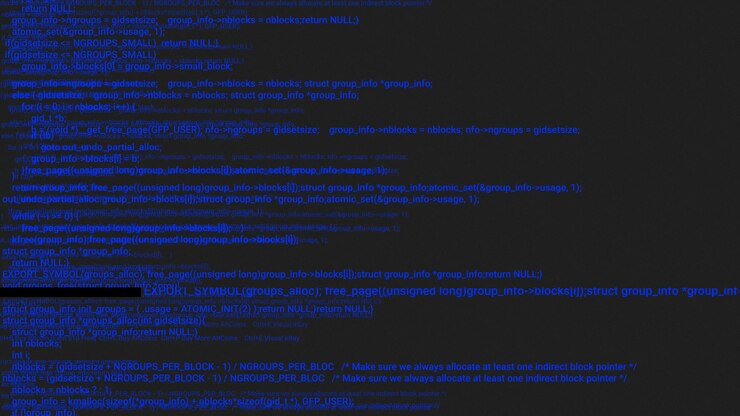 Premium Photo | Blue screen coding hacker concept animation with glitch programming code typing ...