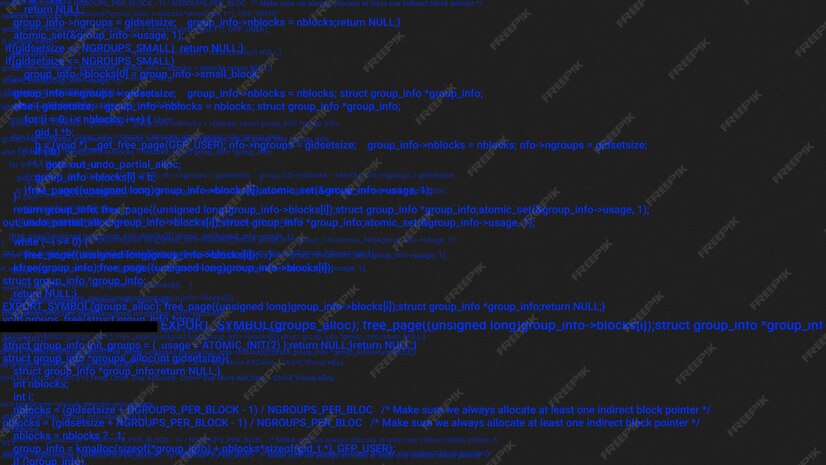Premium Photo | Blue screen coding hacker concept animation with glitch ...