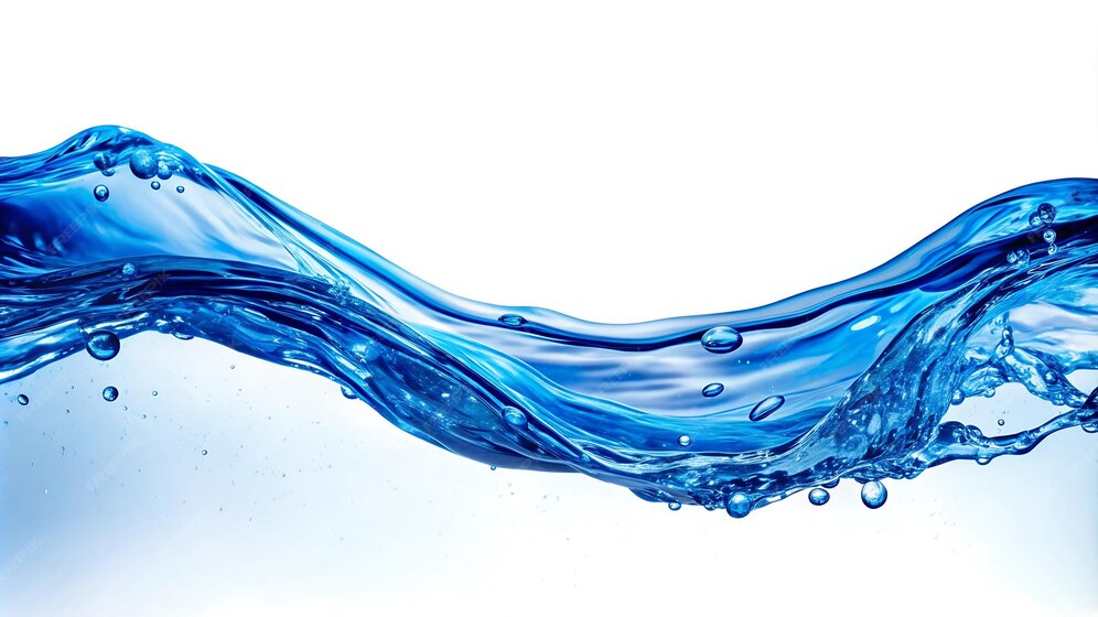 Blue Water In A Glass Premium Ai Generated Image