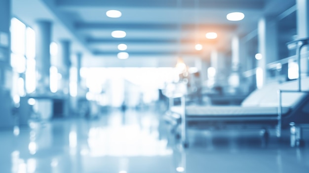 Premium AI Image | Blurred interior of hospital abstract medical background Premium AI Image | Blurred interior of hospital abstract medical background
