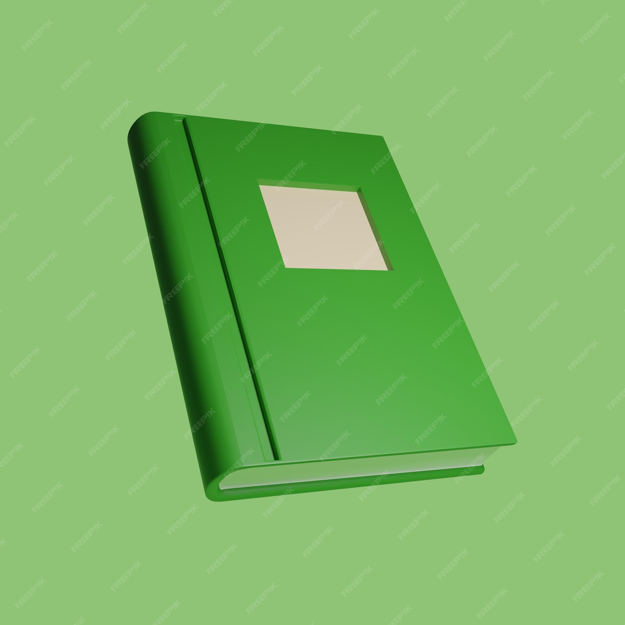 Premium Photo Book 3d Illustration Green Book On A Green Background
