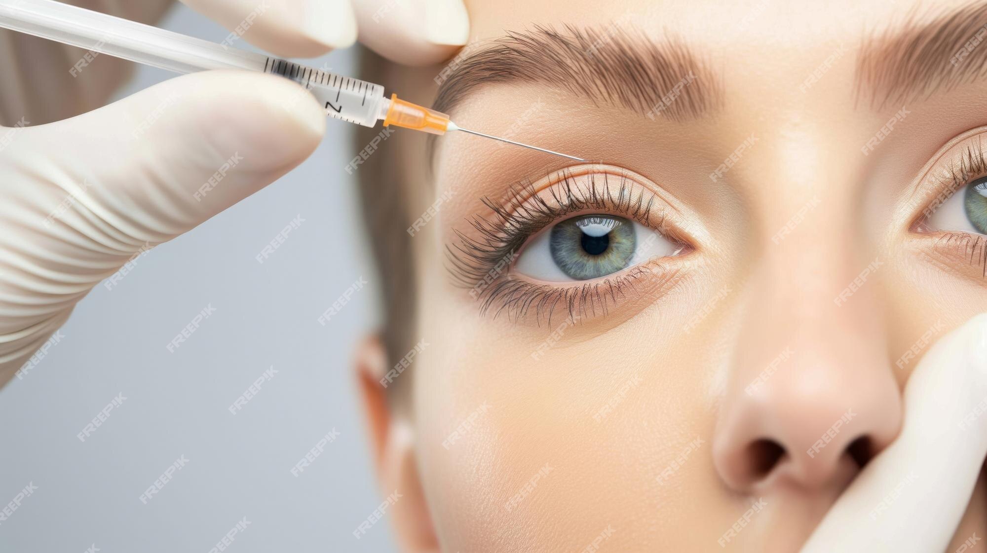 Botox Injections Neurotoxin Botulinum Into The Skin Young Women