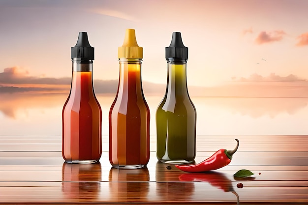 Premium AI Image | bottles of different types of alcohol on a table Premium AI Image | bottles of different types of alcohol on a table