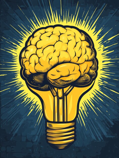 Brain Power Light Bulb Inspiration A human brain in the shape of a ... Brain Power Light Bulb Inspiration A human brain in the shape of a ...