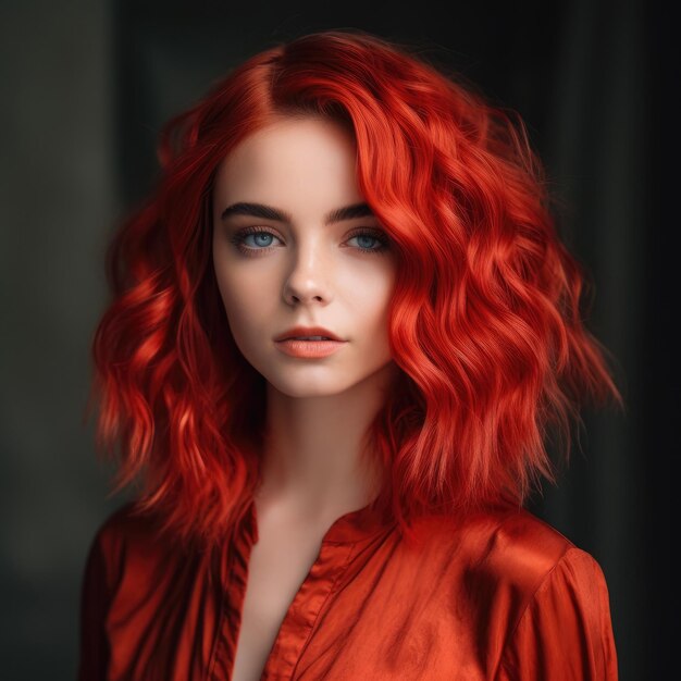 Premium Ai Image Brave And Fearless Red Shade Ai Generated