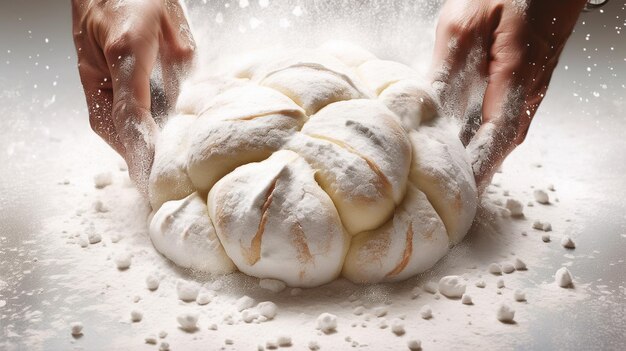 Premium Ai Image Bread Dough Generative Ai