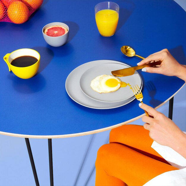 Premium Photo Breakfast Table
