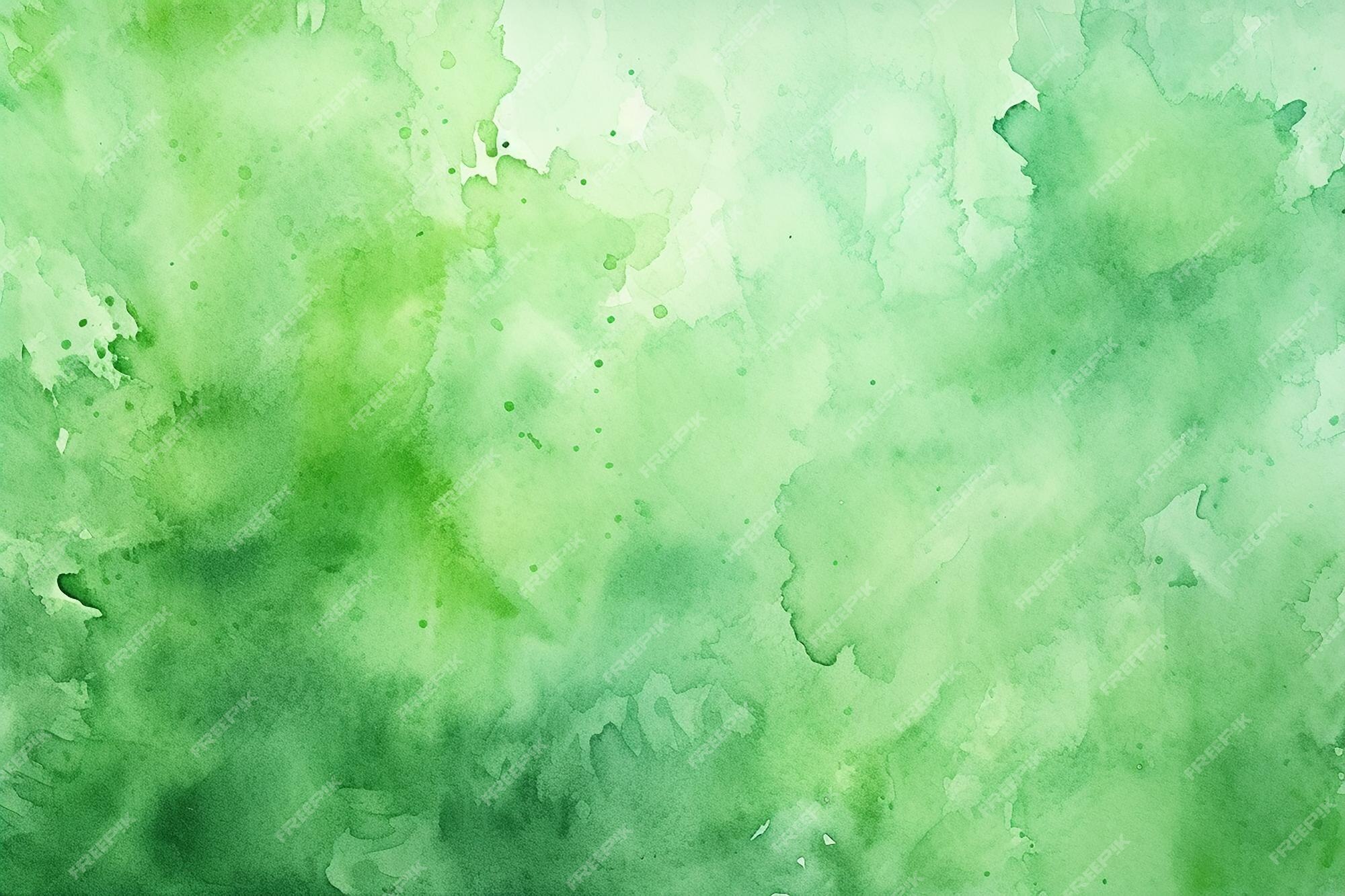 Premium Photo Bright Green Watercolor Texture Vibrant Color Realism