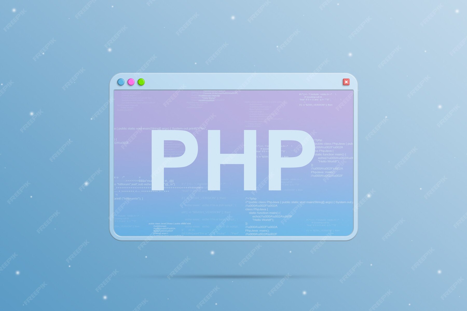 Premium Photo | Browser window with Php programming language icon and ...