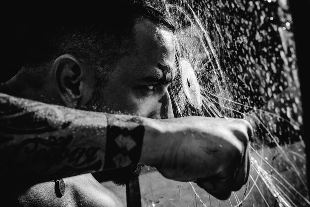Premium Photo Brutal Angry Gang Man Lifestyle Serious Handsome Guy