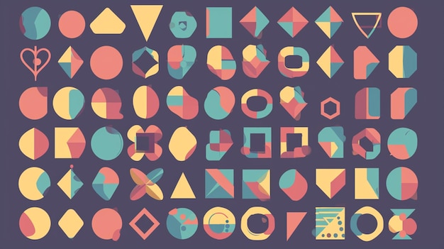 Premium Photo | Brutalist abstract geometric shapes and grids Generative Ai Premium Photo | Brutalist abstract geometric shapes and grids Generative Ai
