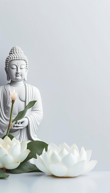 Premium Photo | Buddhism background with buddha and lotus Premium Photo | Buddhism background with buddha and lotus