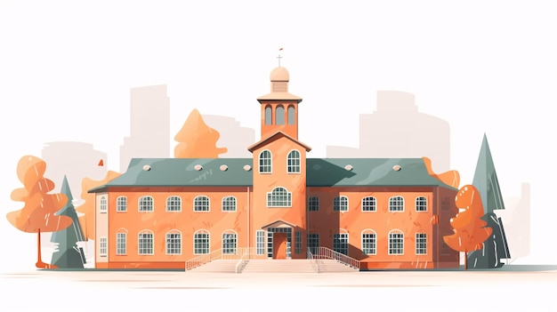 Premium AI Image | building illustration vector Premium AI Image | building illustration vector