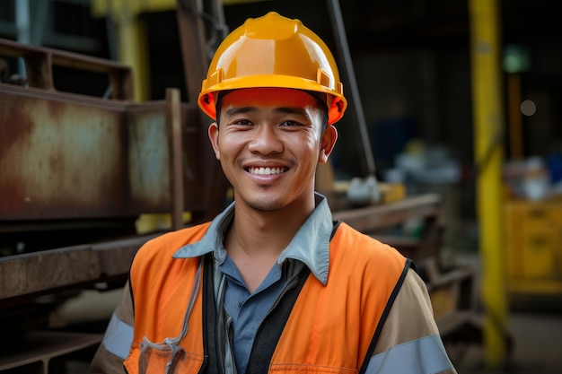 Premium AI Image | Building sector and industrial workers concept Premium AI Image | Building sector and industrial workers concept