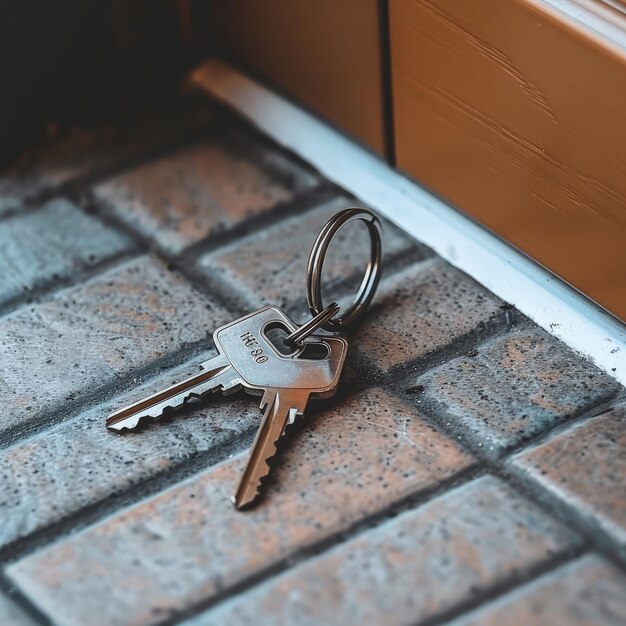 A bunch of keys laying on the floor next to a key | Premium AI ... A bunch of keys laying on the floor next to a key | Premium AI ...