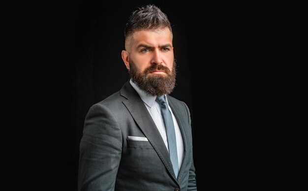 Premium Photo Business Confident Meeting Suit Businessman In Dark