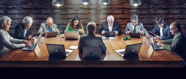 Premium AI Image | Business Discussion generative ai Premium AI Image | Business Discussion generative ai