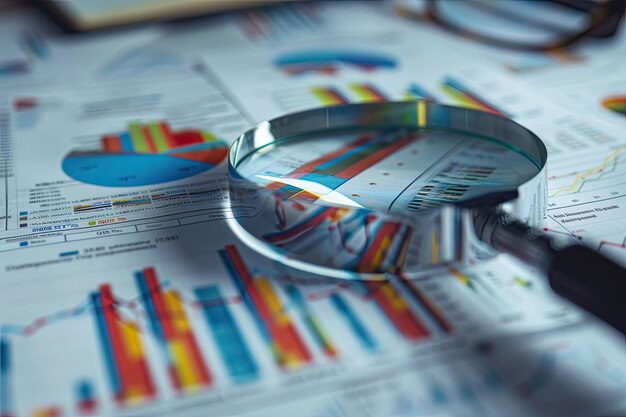 Premium Photo | Business Documents with Colorful Charts Analyzed ... Premium Photo | Business Documents with Colorful Charts Analyzed ...