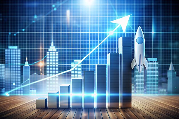 Business Growth Upplanningstrategybusiness Start Up Concept Premium Ai Generated Image