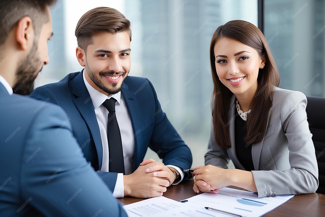 Business meeting or job interview | Premium AI-generated image Business meeting or job interview | Premium AI-generated image