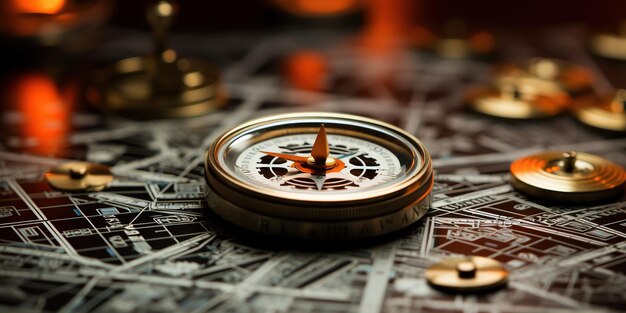Premium AI Image | Business navigate recovery Abstract The compass ... Premium AI Image | Business navigate recovery Abstract The compass ...