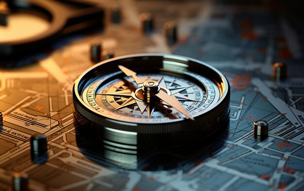 Premium Photo | Business Navigating Recovery The Compass Concept Premium Photo | Business Navigating Recovery The Compass Concept