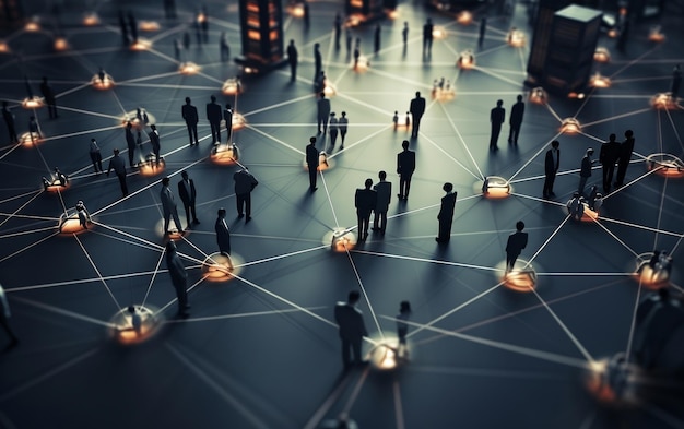 Premium AI Image | Business Networking Generative AI Premium AI Image | Business Networking Generative AI