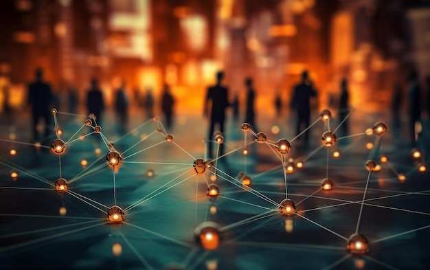 Premium Photo | Business Networking Generative AI Premium Photo | Business Networking Generative AI