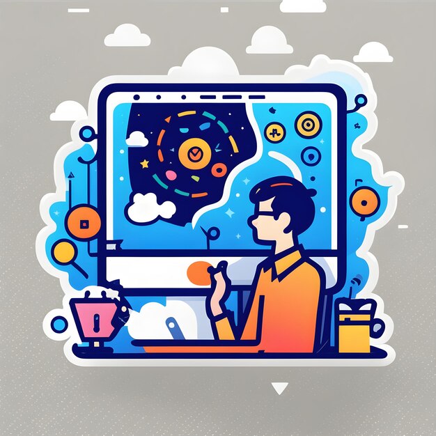 Premium AI Image | business software developer Premium AI Image | business software developer