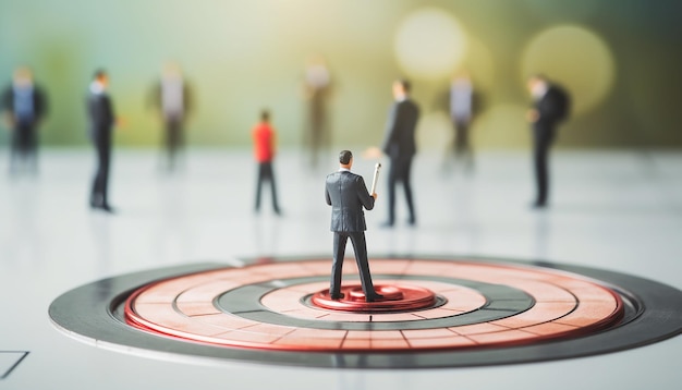 Premium AI Image | business strategy success target goals Premium AI Image | business strategy success target goals