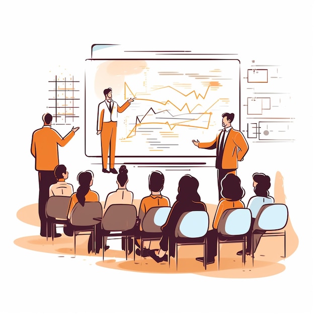Premium AI Image | Business team members working together Premium AI Image | Business team members working together