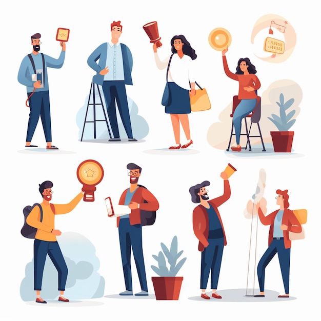 Premium AI Image | Business team members working together Premium AI Image | Business team members working together