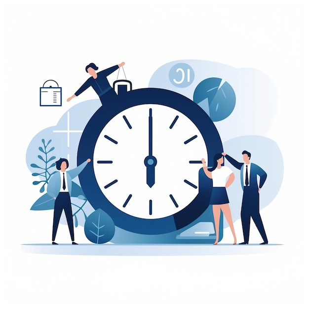 Premium Photo | Business Team Working Together to Manage Time Effectively Premium Photo | Business Team Working Together to Manage Time Effectively