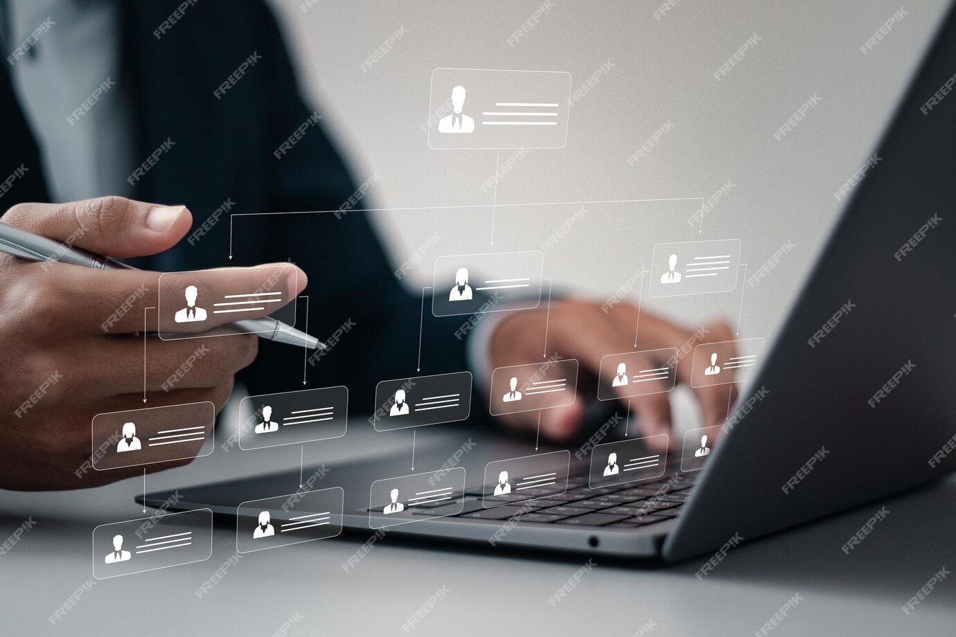 Premium Photo | Business workflow process management businessman use ... Premium Photo | Business workflow process management businessman use ...