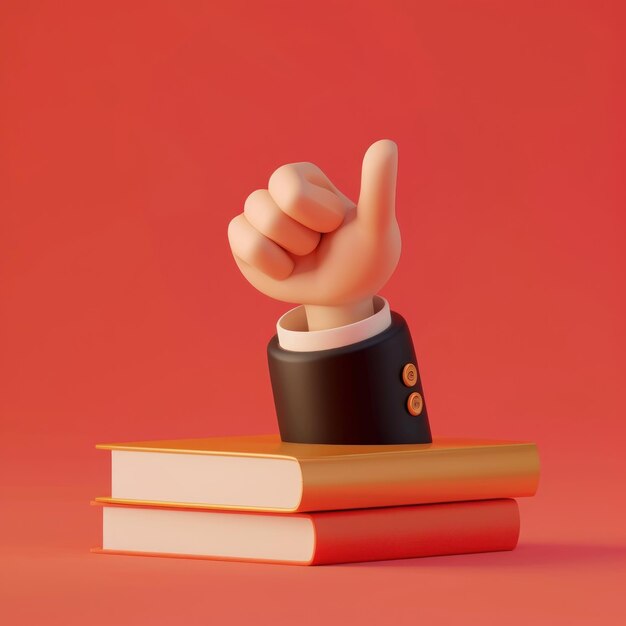 Businessman hand thumbs up finger book achievement | Premium AI ... Businessman hand thumbs up finger book achievement | Premium AI ...