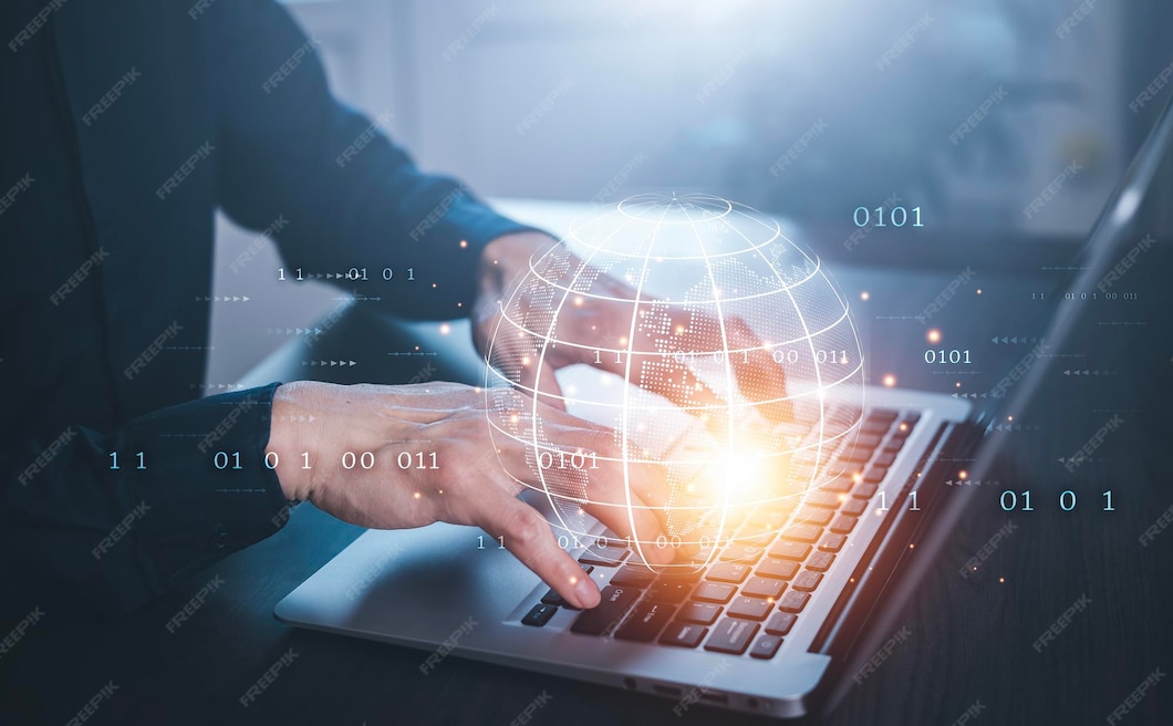 Premium Photo | Businessman hand touch with code html and programming on screen laptopprogrammer ...