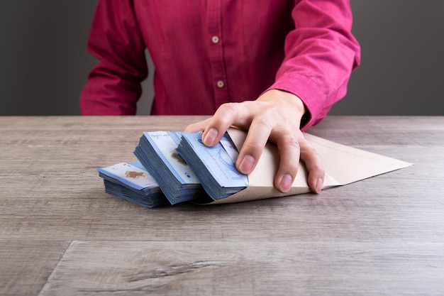 Premium Photo | Businessman receive money in the envelope anti bribery ... Premium Photo | Businessman receive money in the envelope anti bribery ...