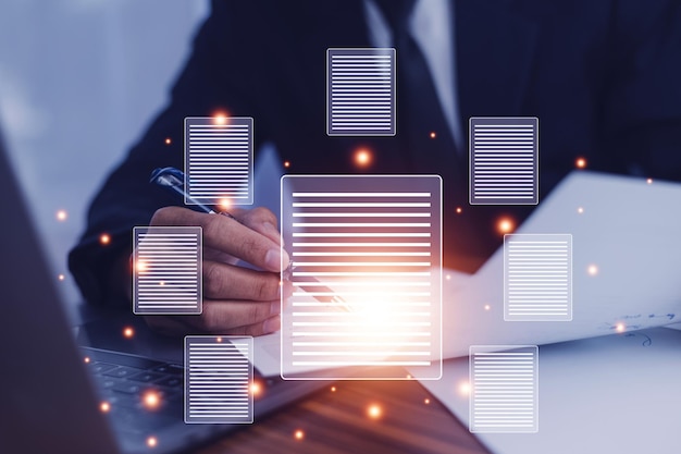 Premium Photo | Businessman sign on electronic Document in concept ... Premium Photo | Businessman sign on electronic Document in concept ...