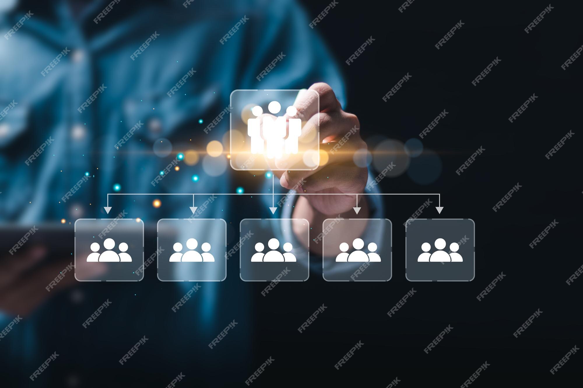 Premium Photo | Businessman touch workflow automation system with data ... Premium Photo | Businessman touch workflow automation system with data ...
