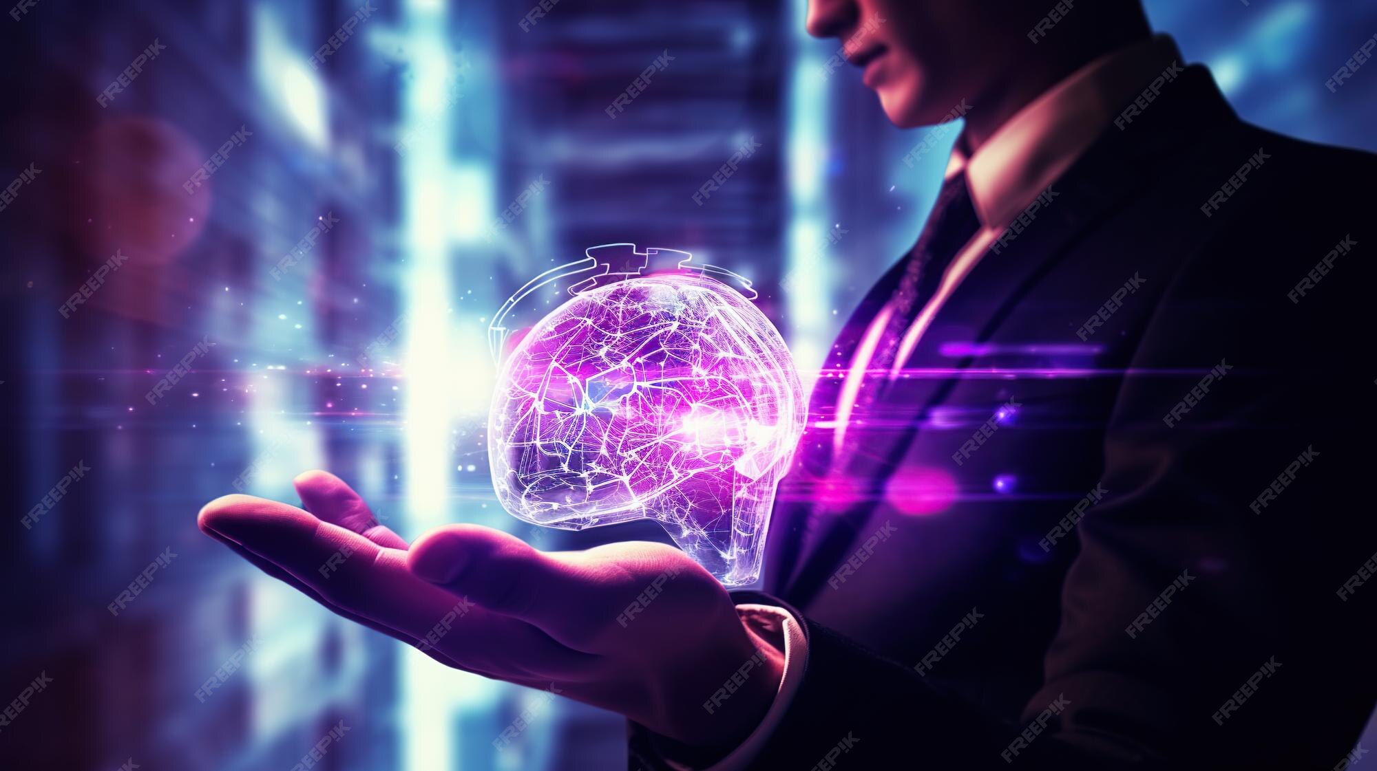 Premium AI Image | Businessman touching the brain working of Artificial ... Premium AI Image | Businessman touching the brain working of Artificial ...