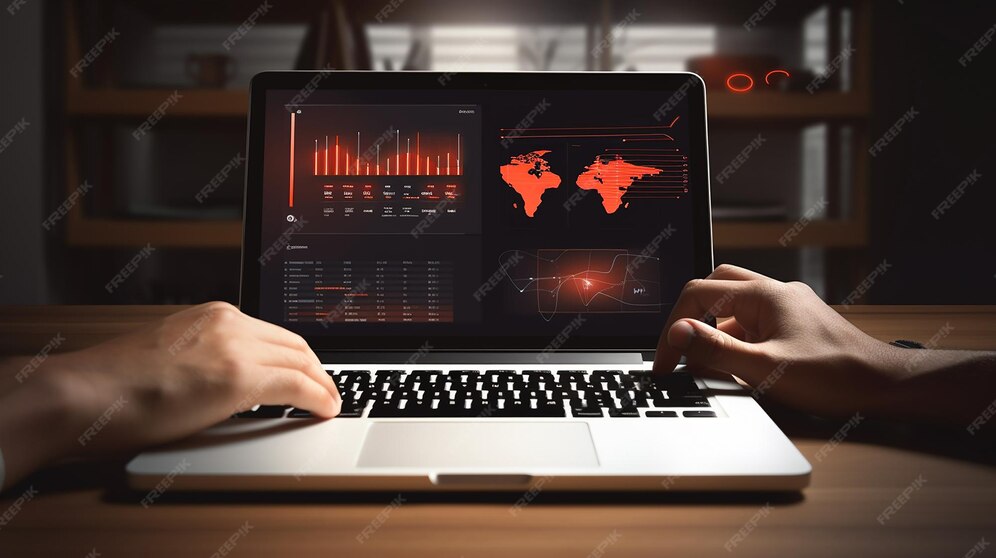 Premium Photo | Businesswoman Analyzing Graph On Laptop At Workplace Premium Photo | Businesswoman Analyzing Graph On Laptop At Workplace