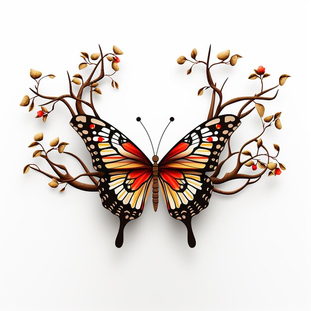 Premium AI Image | Butterfly branding a way to create a unique identity Premium AI Image | Butterfly branding a way to create a unique identity